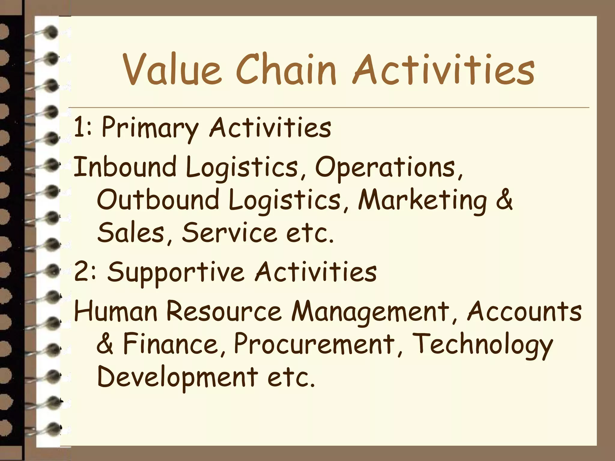 Strategic management: Value Chain Analysis | PPTX