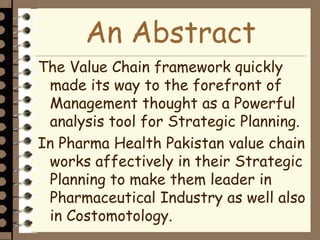 Strategic management: Value Chain Analysis | PPTX