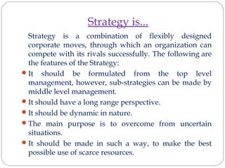 Strategic Management and Strategic HRM | PPT