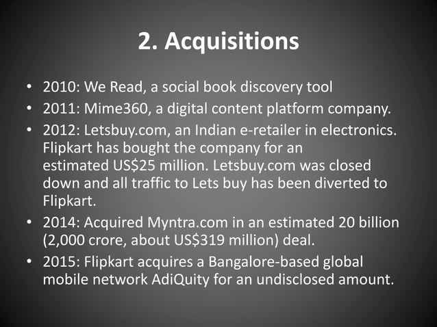 Flipkart : SWOT Analysis + Strategic Management | PPTX