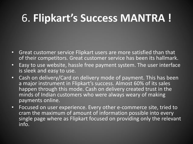 Flipkart : SWOT Analysis + Strategic Management | PPTX
