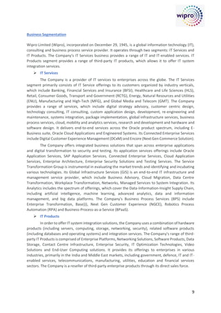 Strategic management assignment wipro | PDF