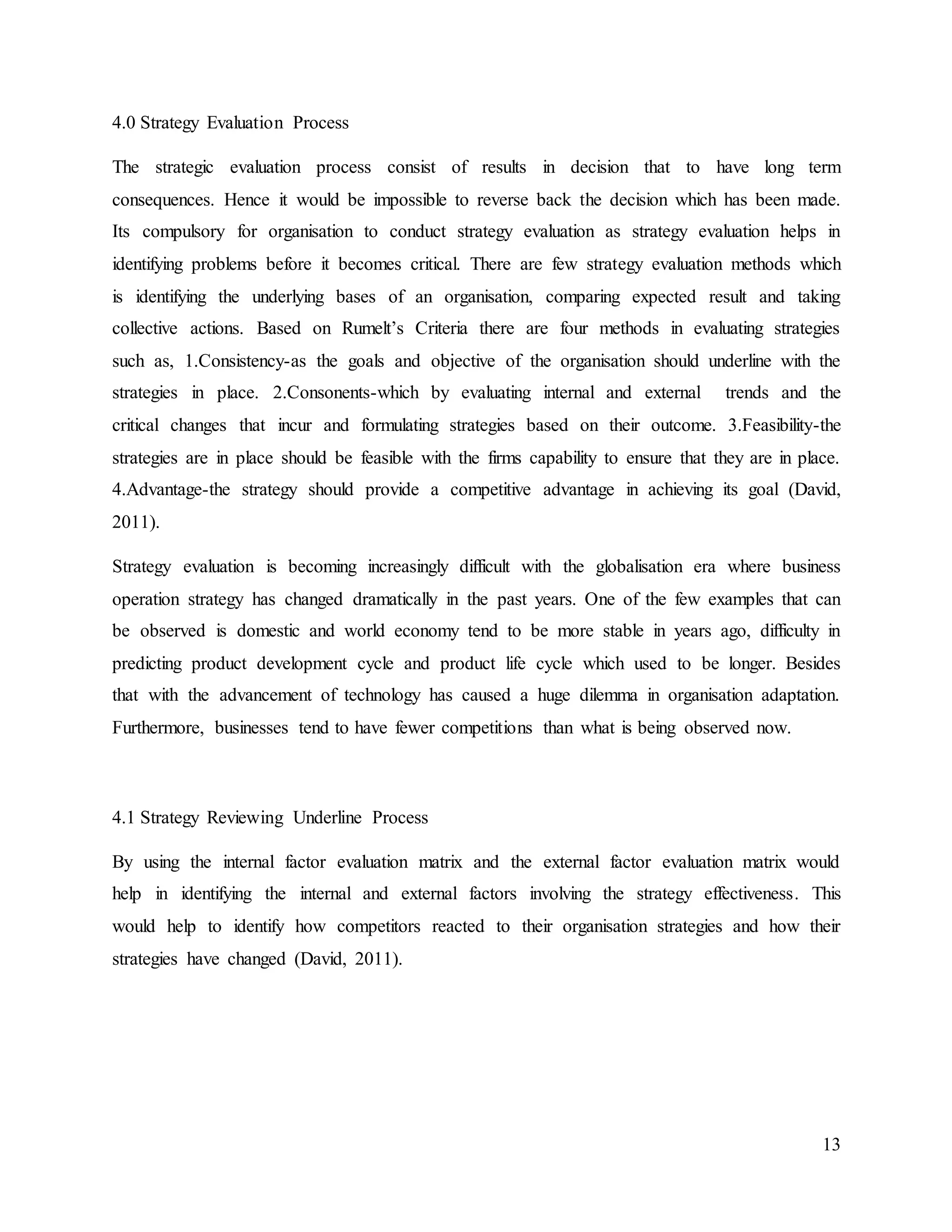 Strategic management | DOCX