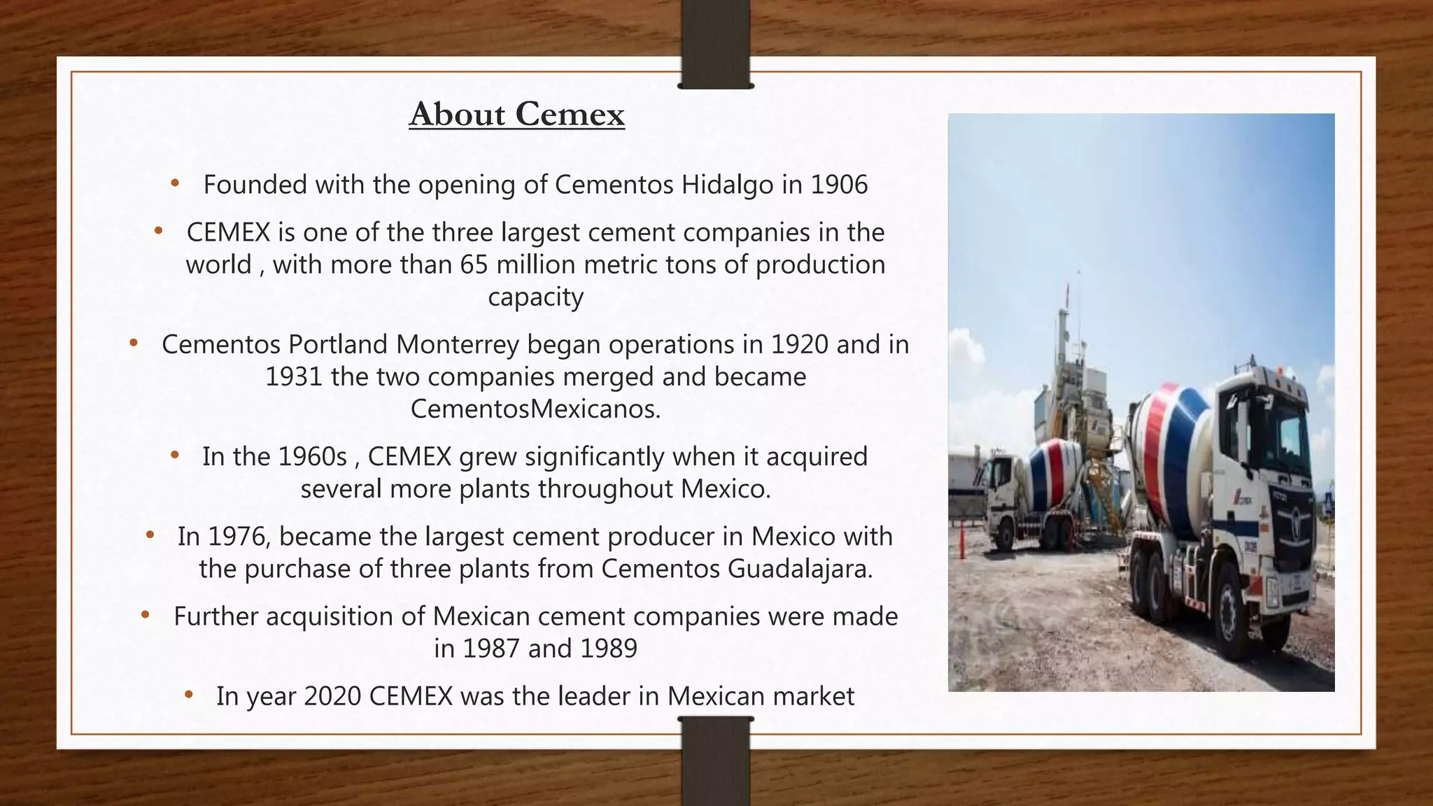 The Globalization of Cemex | PPTX