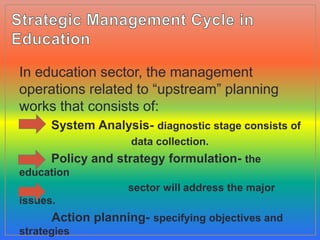 Strategic management cycle in education | PPTX