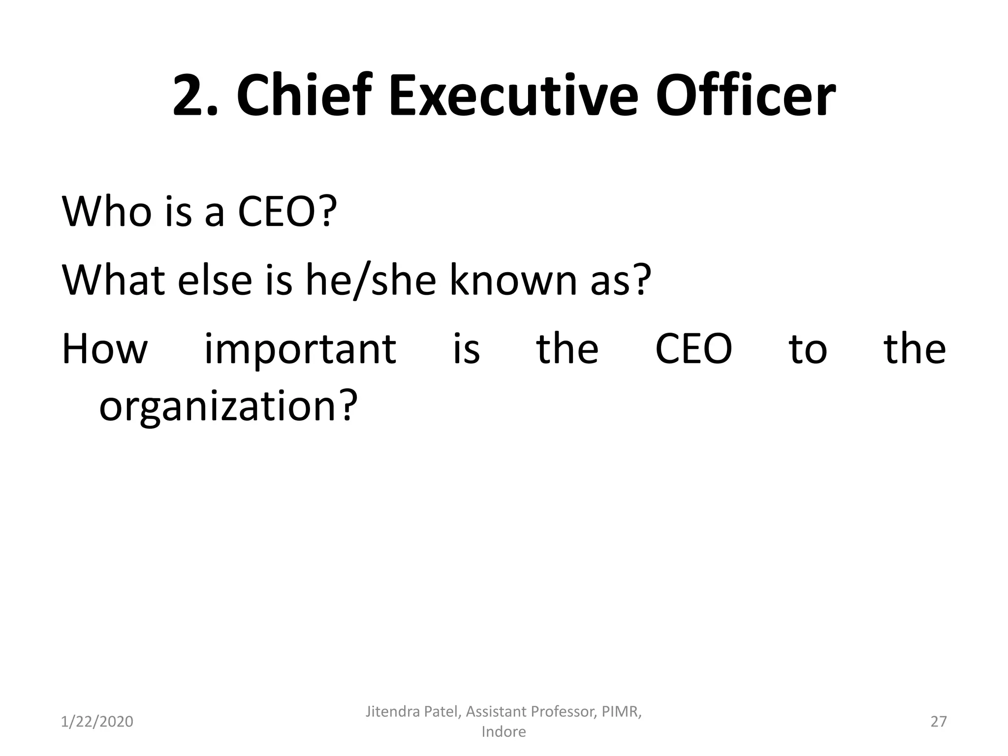 Strategic management definition,relevance , characterstics , level ...