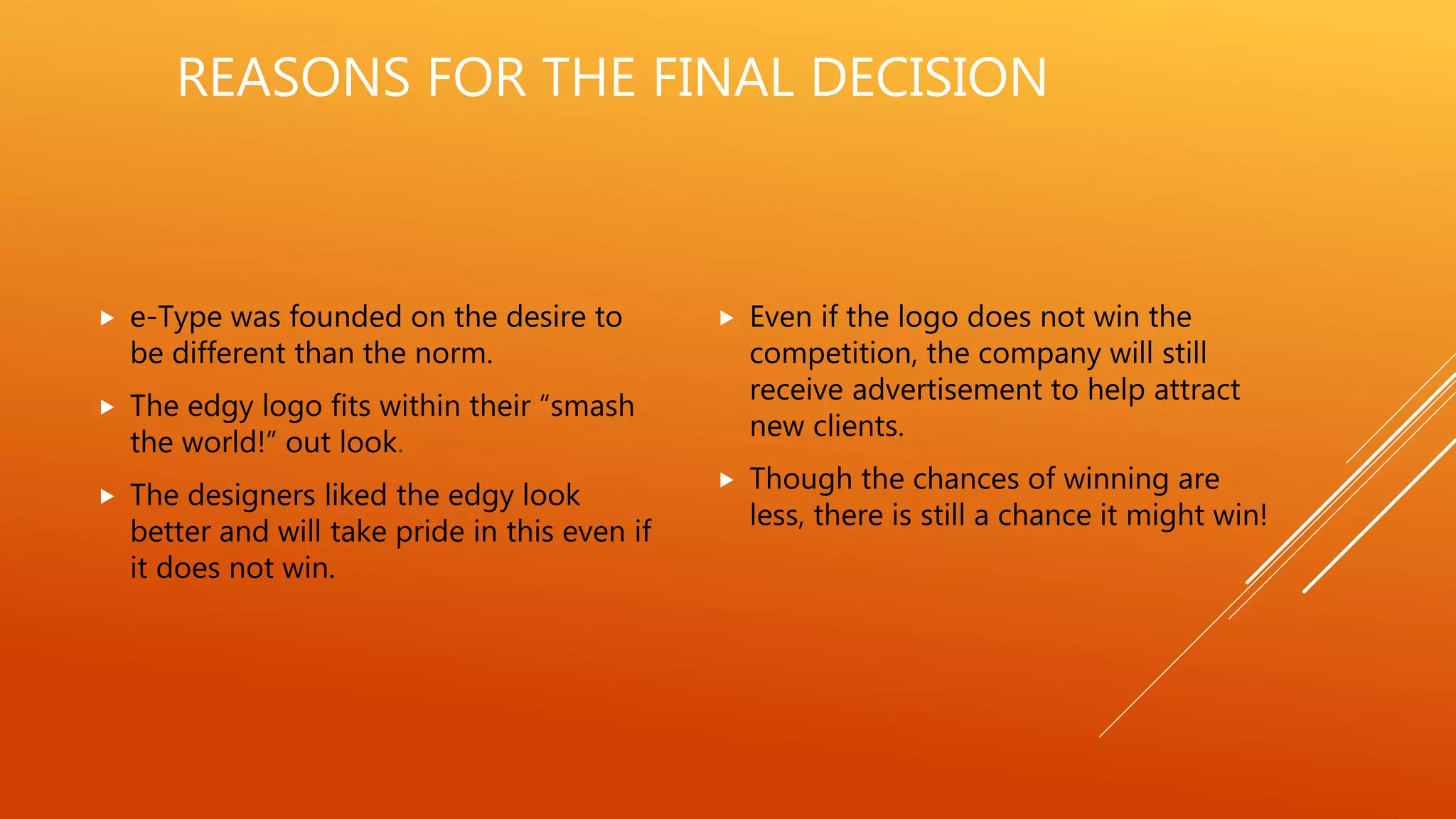 Strategic management e type capstone project | PPTX