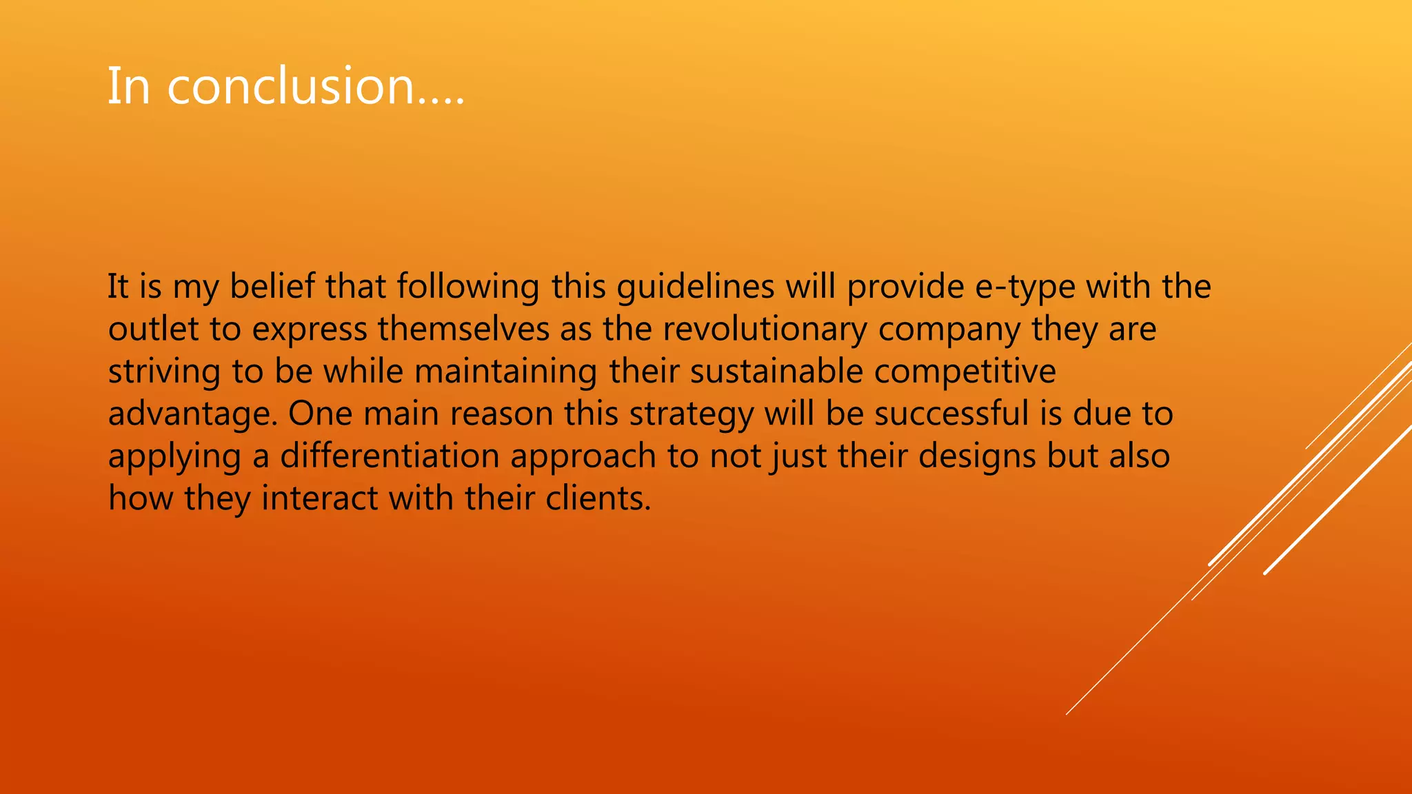 Strategic management e type capstone project | PPTX