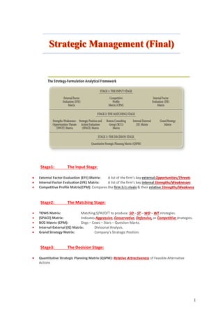 Strategic management (final) | PDF | Strategy Video Games | Video Game ...