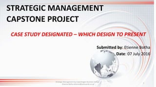 Strategic management, formulation and implementation | PPT