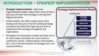 Strategic management, formulation and implementation | PPT | Free Download