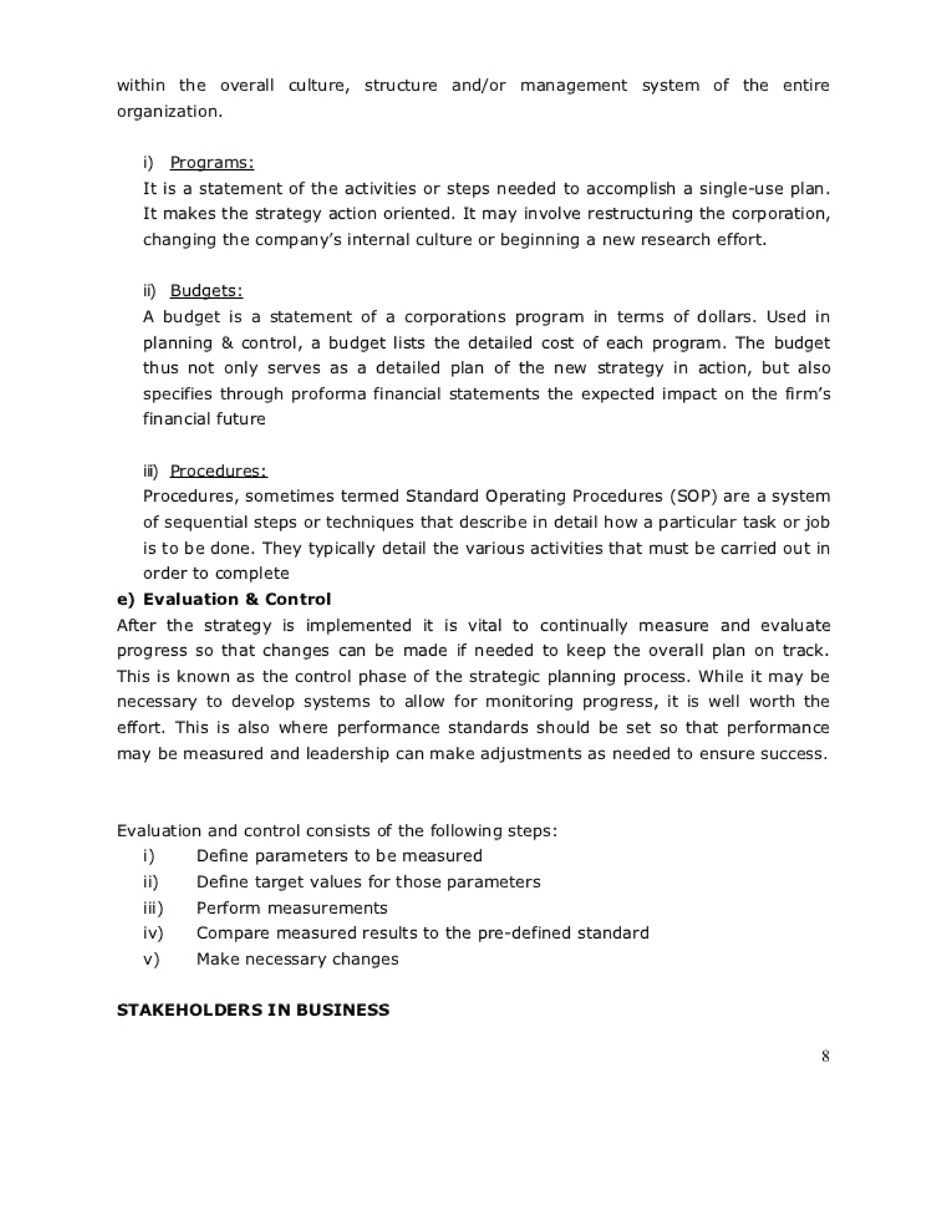 Strategic management full notes | PDF | Business Expos & Conferences ...