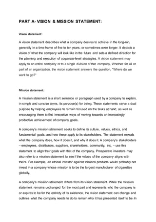 Strategic management individual | DOCX | Business | Business and Finance