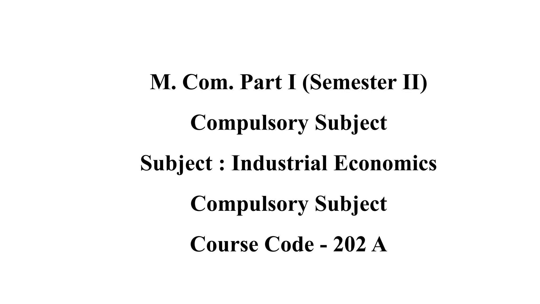 Strategic management & industrial economics | PPTX