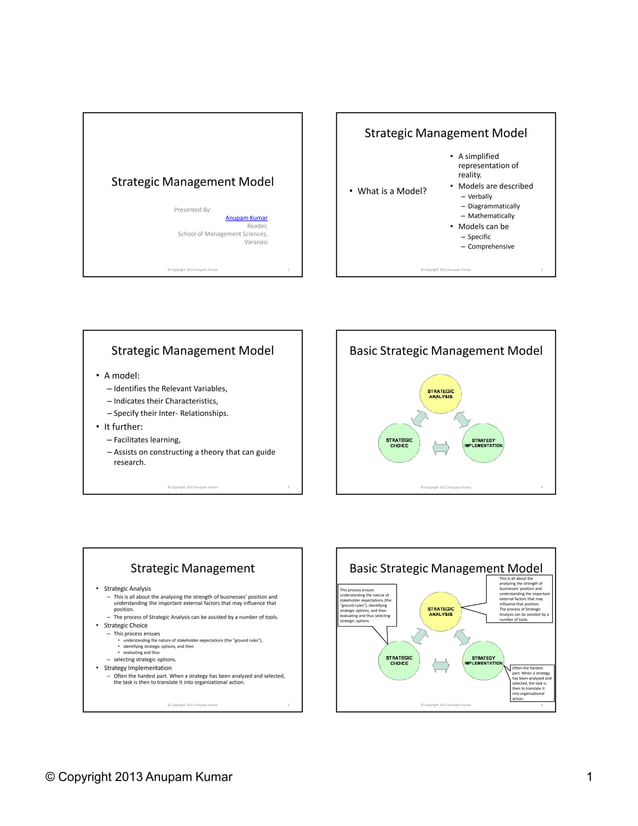 Strategic management model | PDF | Business Administration | Business