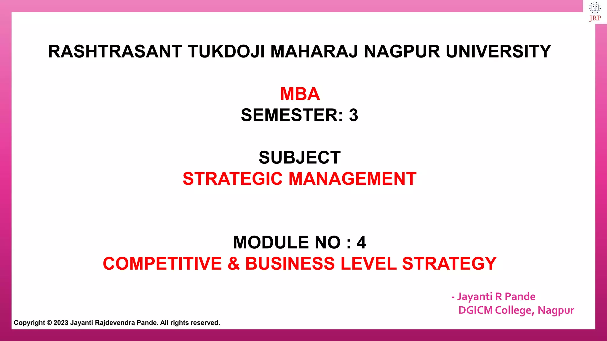 Strategic Management Module 4.pdf