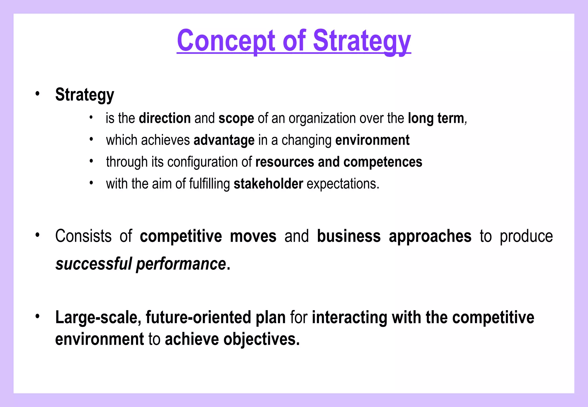 Strategic management module 1 | PPT