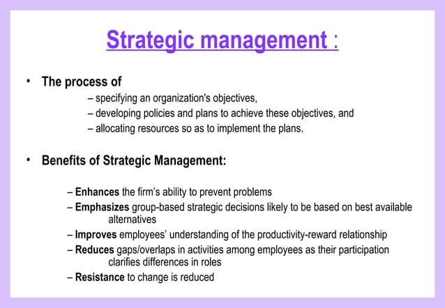 Strategic management module 1 | PPT