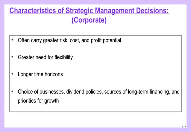 Strategic management module 1 | PPT