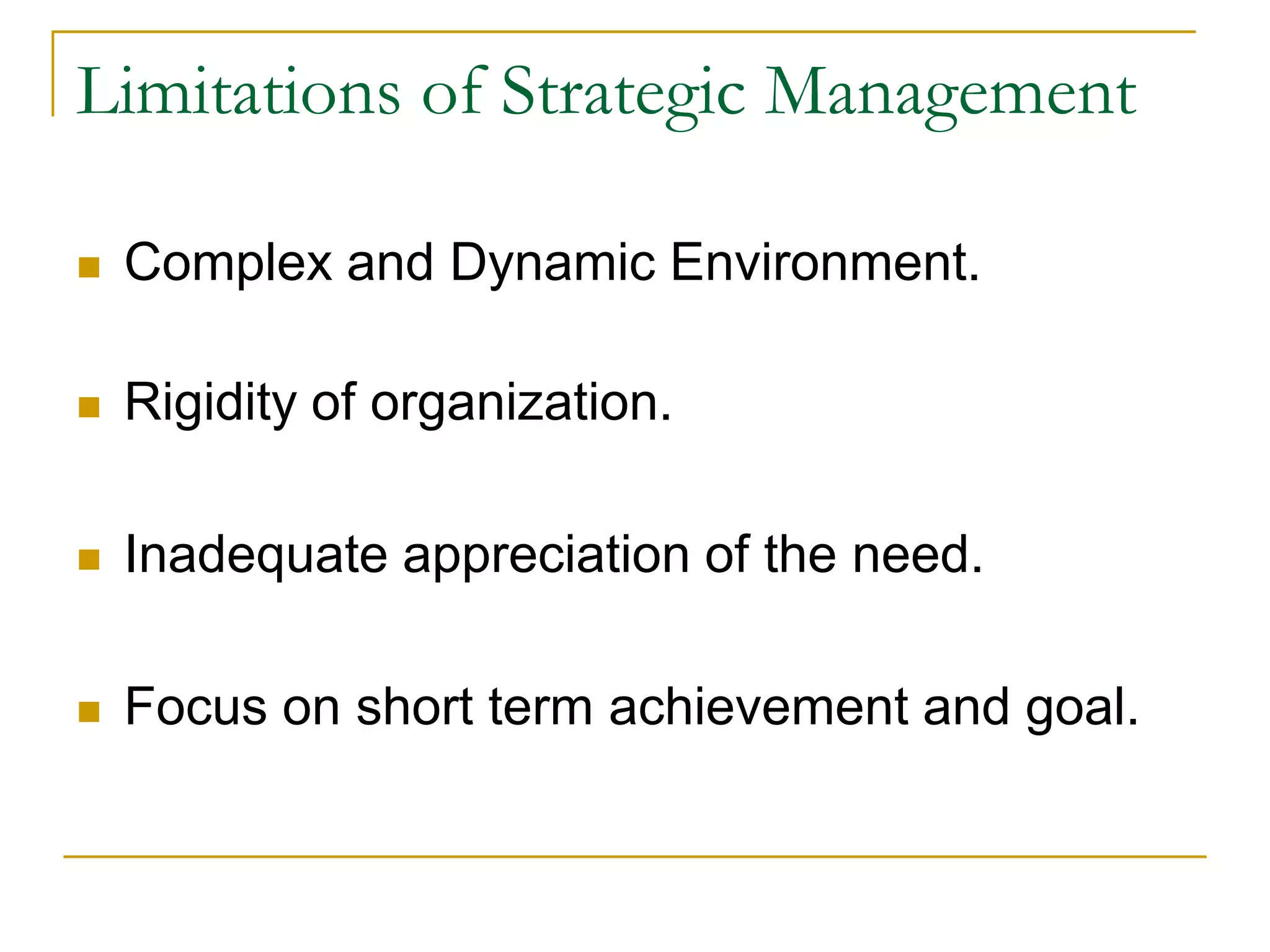 Strategic management new slide | PDF