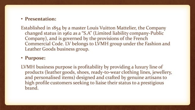 Strategic Management LVMH | PPTX