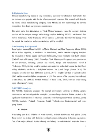 Strategic management of tesla | DOCX