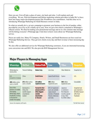 Strategic management of whats app | DOCX