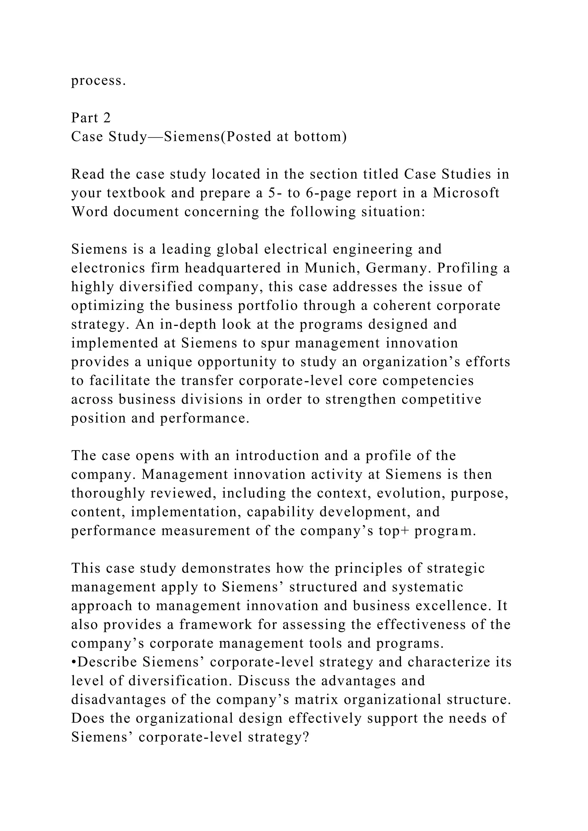 Strategic ManagementPart 1Organizational Structure and Strateg.docx