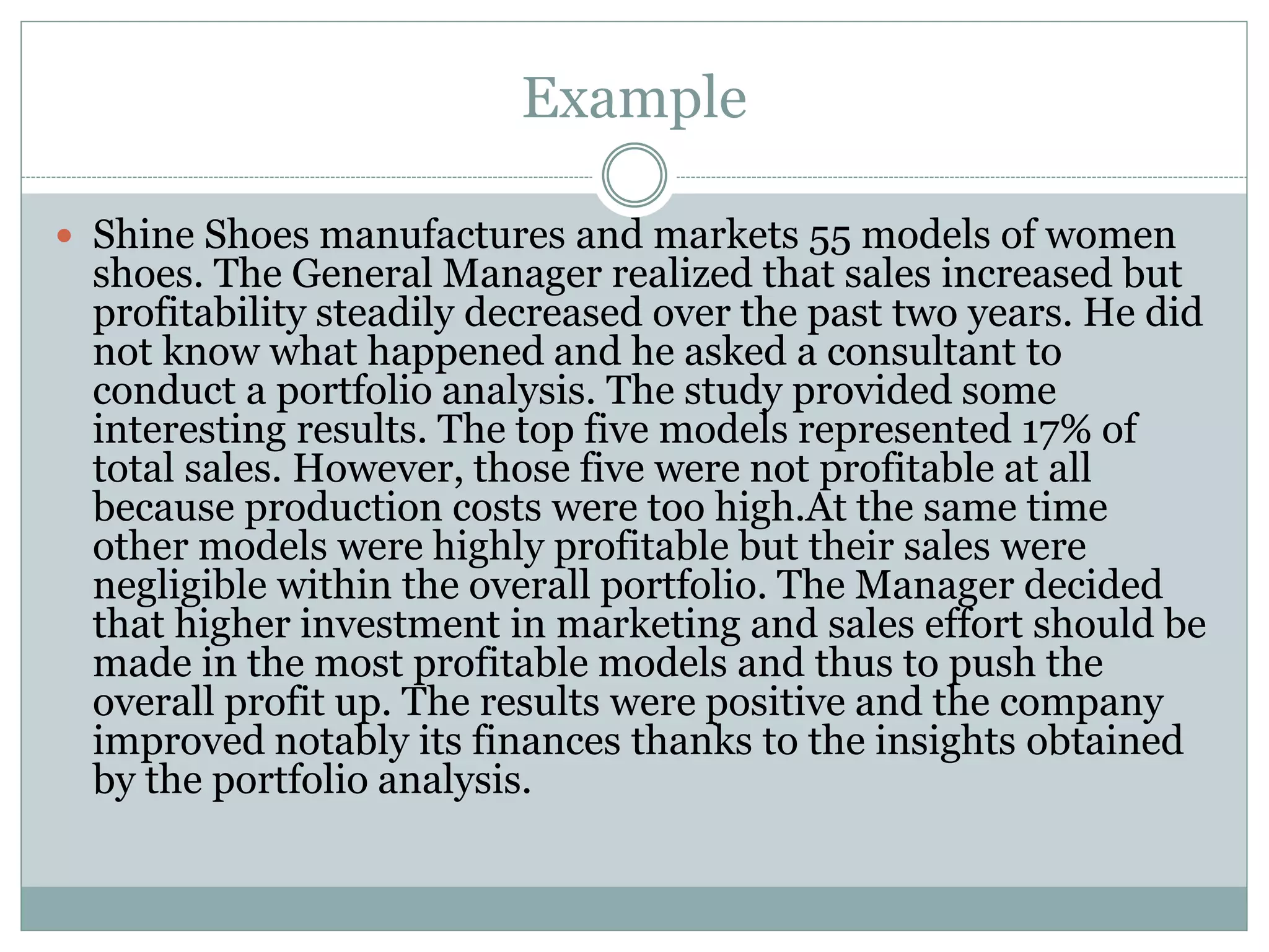 Portfolio analysis | PPTX