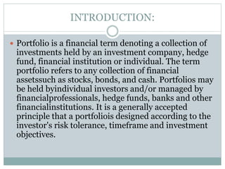Portfolio analysis | PPTX