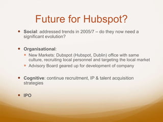 Strategic Analysis of Hubspot Inc. | PPTX