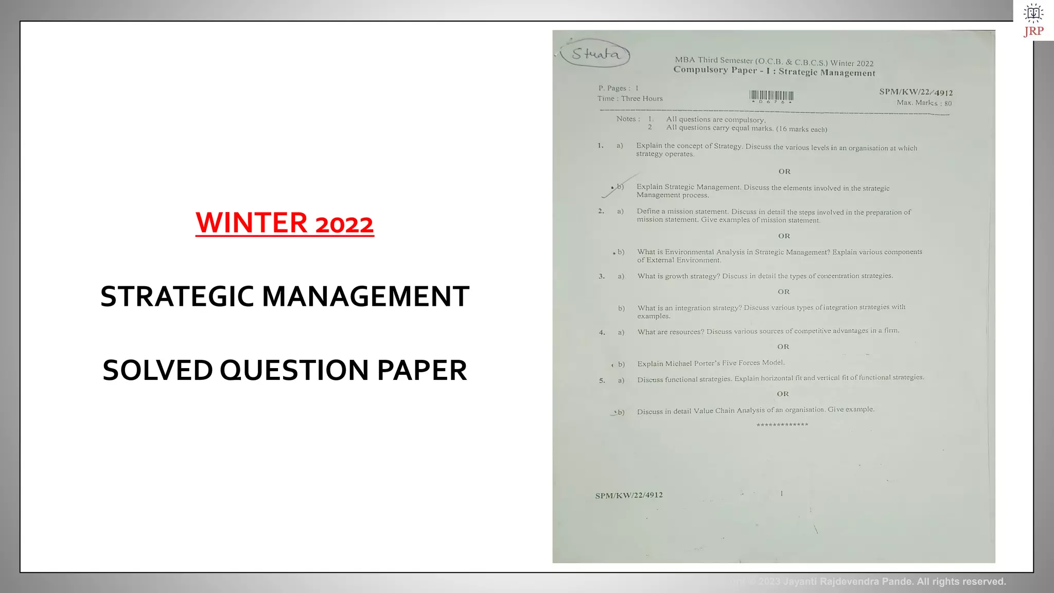 Strategic Management Previous Year Question Paper.pdf