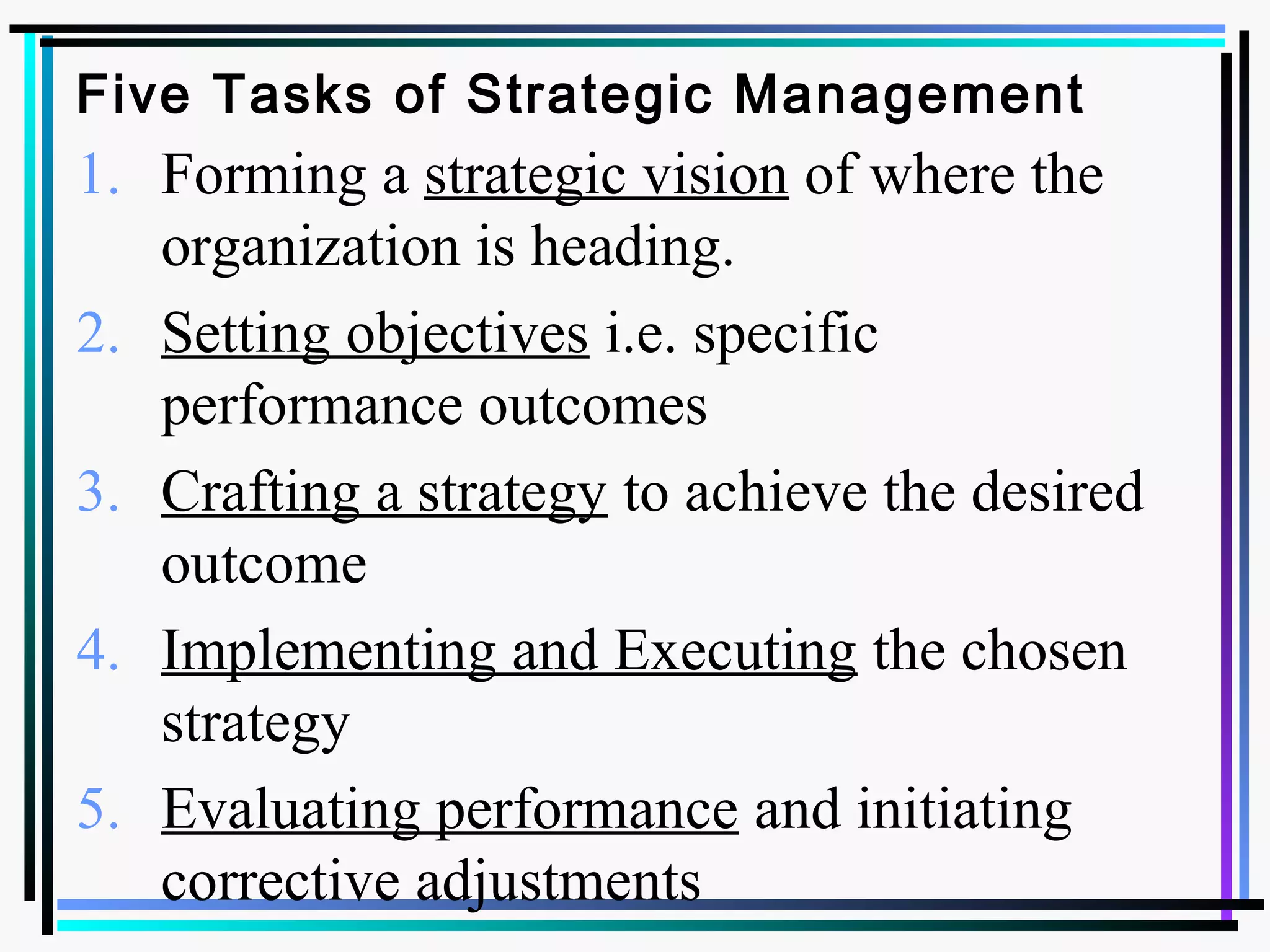 Strategic management process | PPT