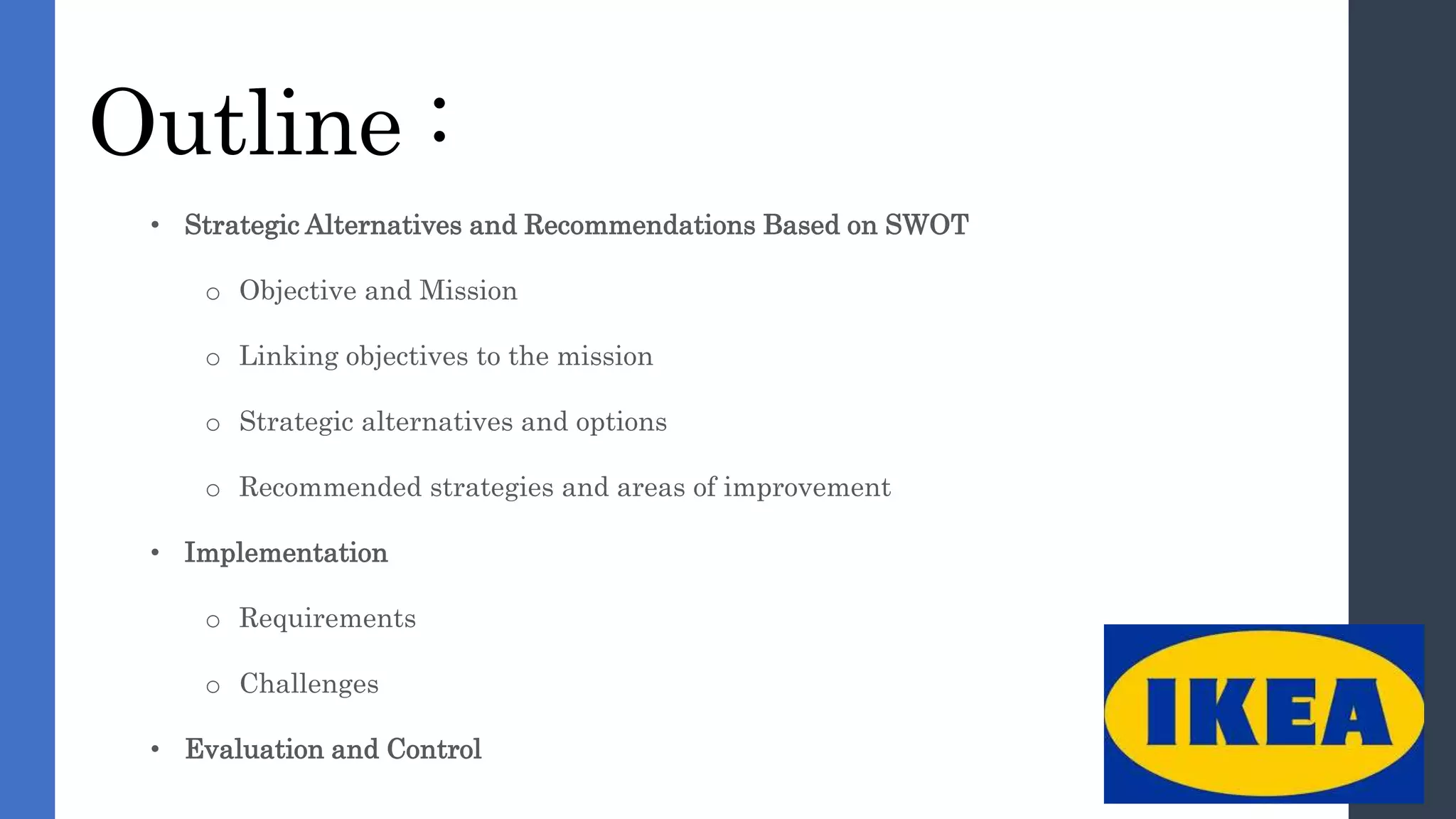 IKEA STRATEGIC MANAGEMENT | PPTX