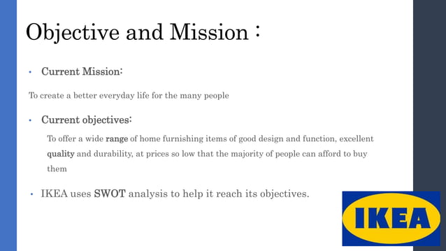 IKEA STRATEGIC MANAGEMENT | PPTX
