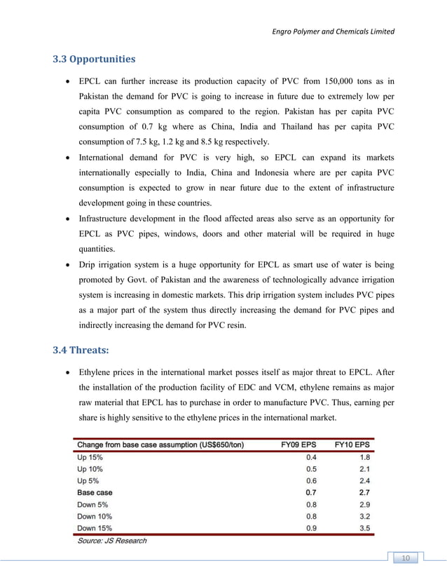 Strategic management report engro polymer and chemicals limited | DOCX ...