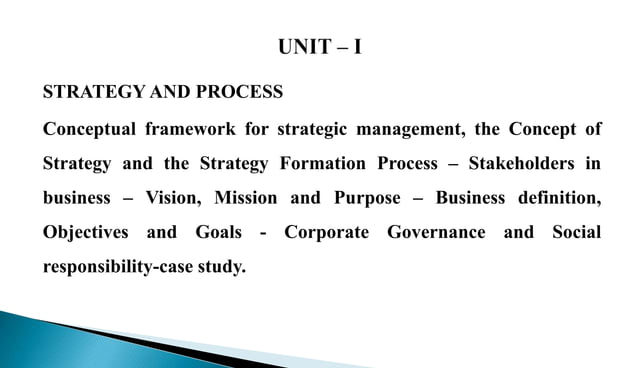 Strategic Management Revision | PPT