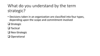 Strategic Management Revision Pointers.pdf | Business Administration ...