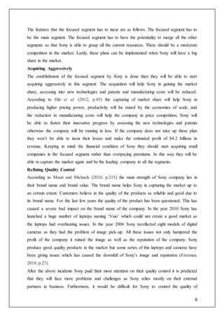 Strategic management (sony) | DOCX