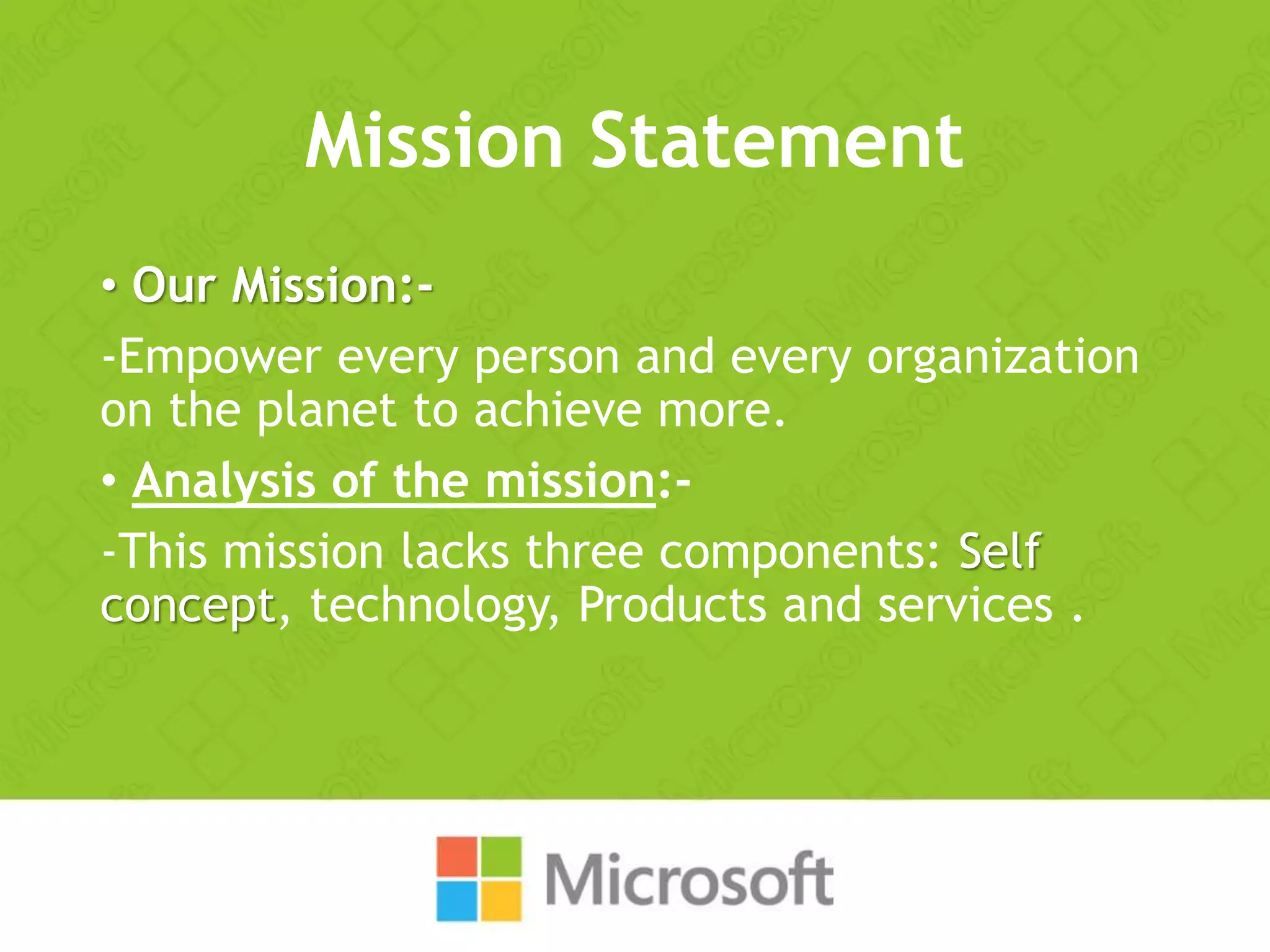 microsoft swot analysis | PPTX