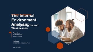 Strategic Management_The Internal Environment Analysis_Firm's Strengths and Weaknesses ...