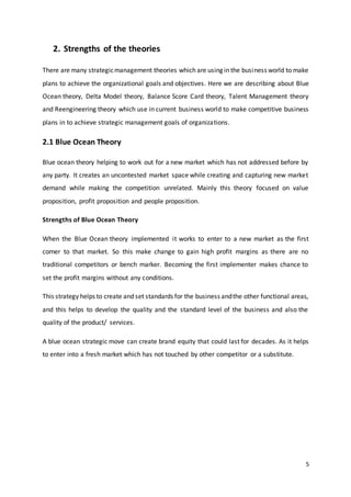 Strategic management theories | DOCX