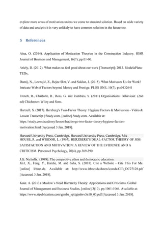 Motivation Theory – major background concepts and contributions | PDF