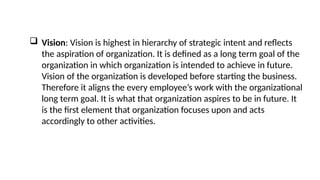 Strategic Intent, strategic management, strategy, mission and visions ...
