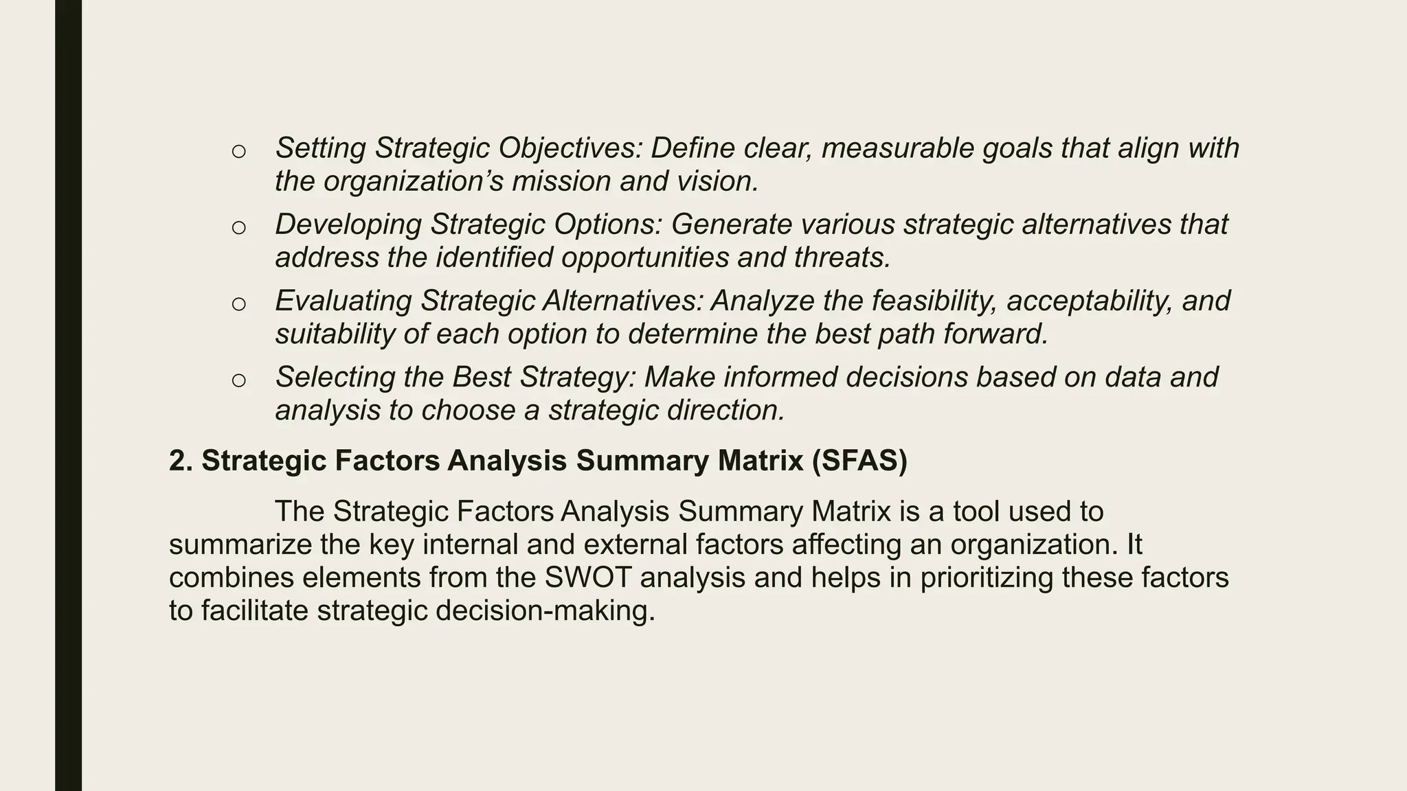 STRATEGY FORMULATION AND ANALYSISStrategic management unit 4.pdf