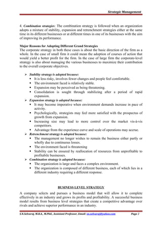 Strategic management unit iii | DOC