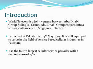 Strategic management warid | PPTX