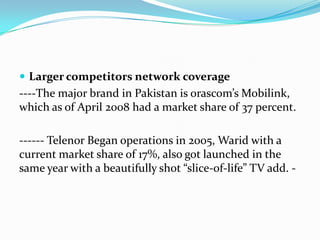 Strategic management warid | PPTX