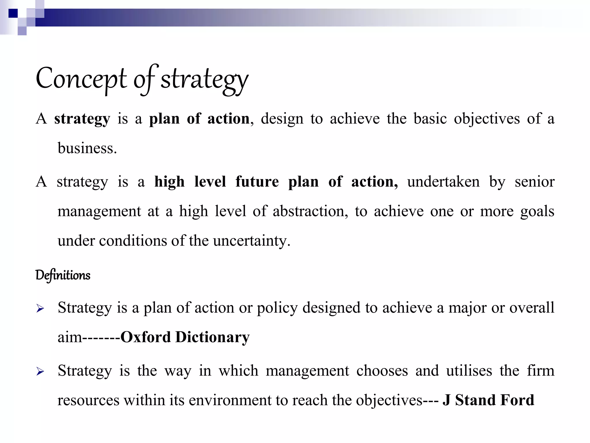 Strategic mangement (module 1) | PPT