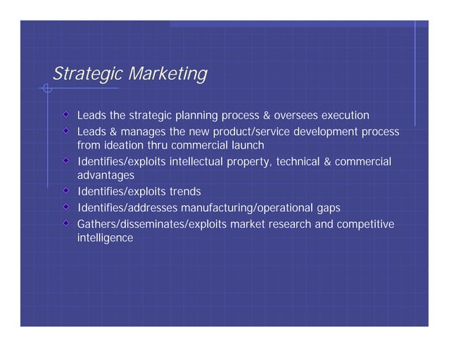 Strategic Marketing Overview | PDF | Marketing and Advertising | Business